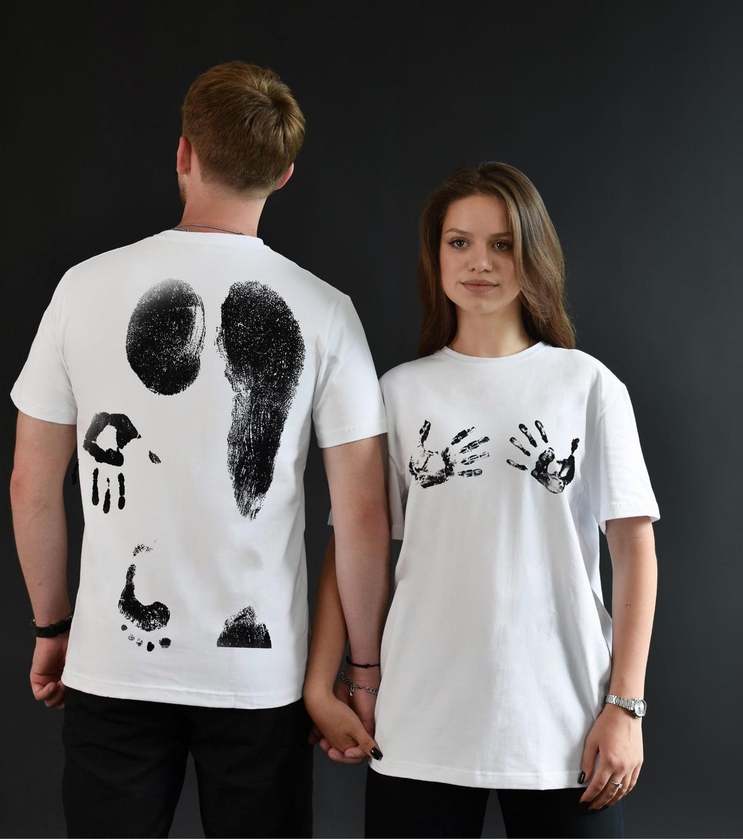 Couples Handprint T-shirt Kit – DIY Matching Tees for Date Night ...