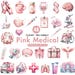 Watercolor Pink Medical Clipart, Nurse Doctor PNG, Healthcare Icons ...