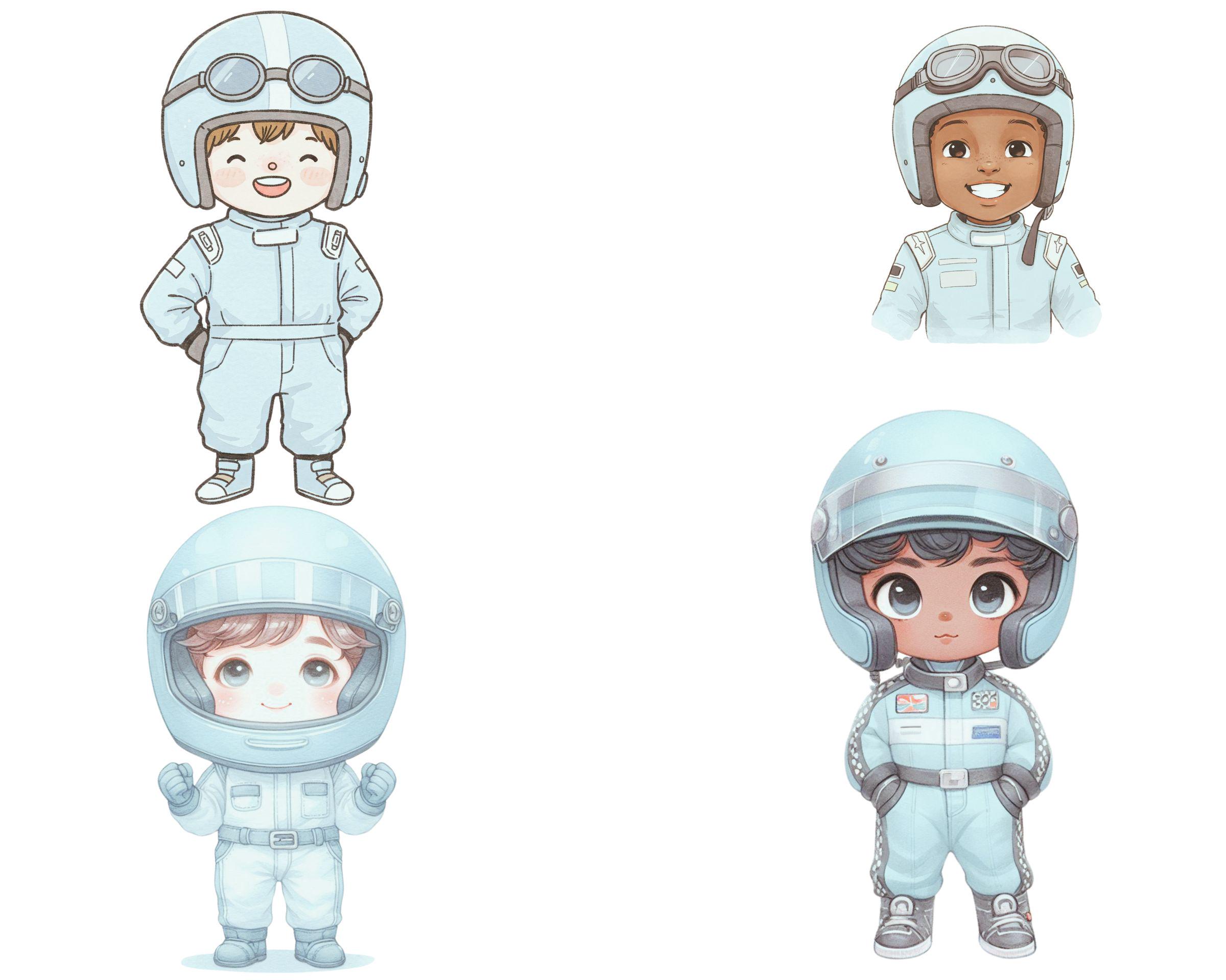 Baby Racer Clipart, Race Car Clipart, Blue Little Racer, Baby Shower ...