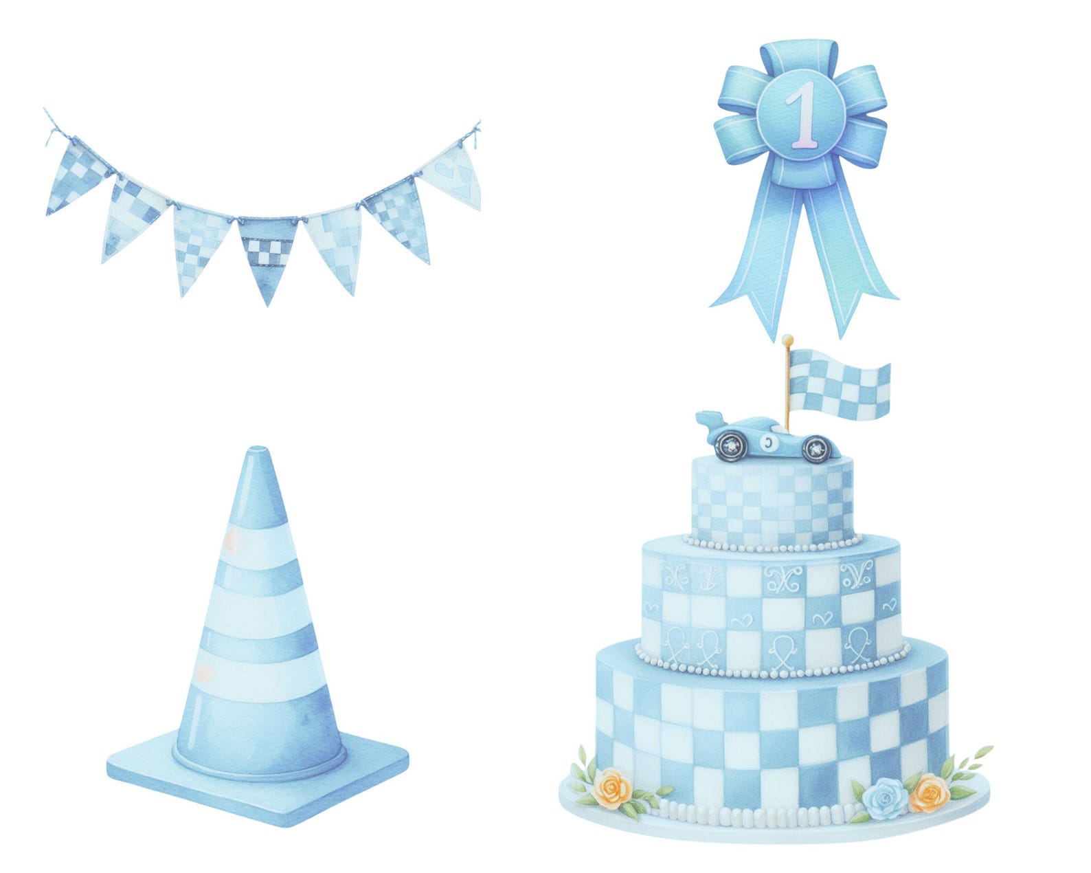 Baby Racer Clipart, Race Car Clipart, Blue Little Racer, Baby Shower ...