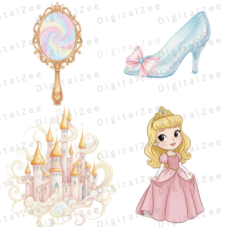 Watercolor Princess Clipart, Cute Princess, Little Princess PNG ...