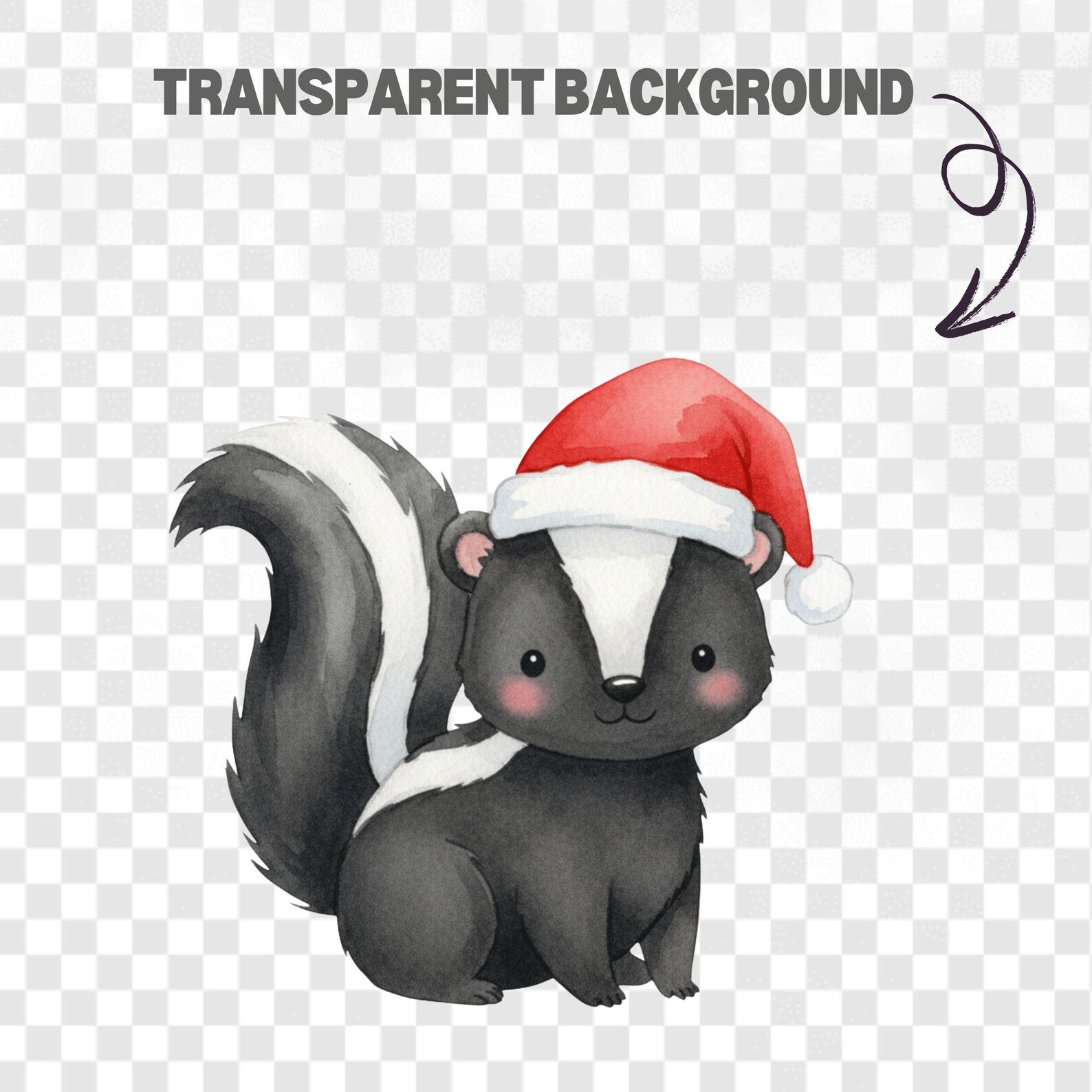 Woodland Christmas Animals Clipart, Cute Winter Woodland PNG ...