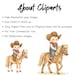 Cowboy Clipart, Cute Little Cowboy PNG, My First Rodeo Clipart, Wild ...