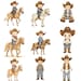Cowboy Clipart, Cute Little Cowboy PNG, My First Rodeo Clipart, Wild ...