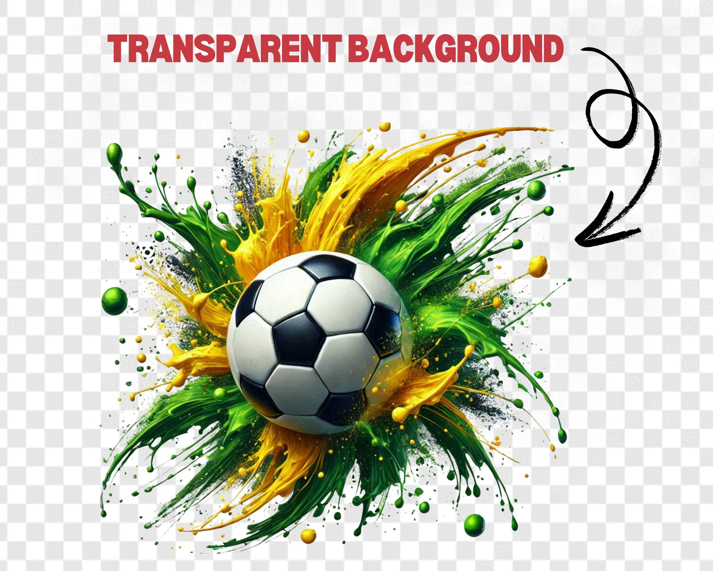 Watercolor Soccer Ball Clipart Bundle Football Clipart Soccer ...