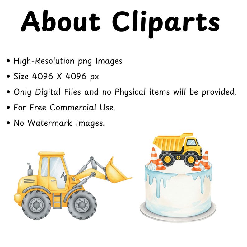 Kids Construction Clipart, Construction Party, Baby Boy Truck PNG ...