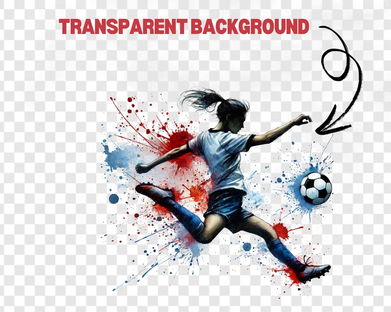 Watercolor Football Clipart Soccer Clipart Ball Uniform Fans Sports ...