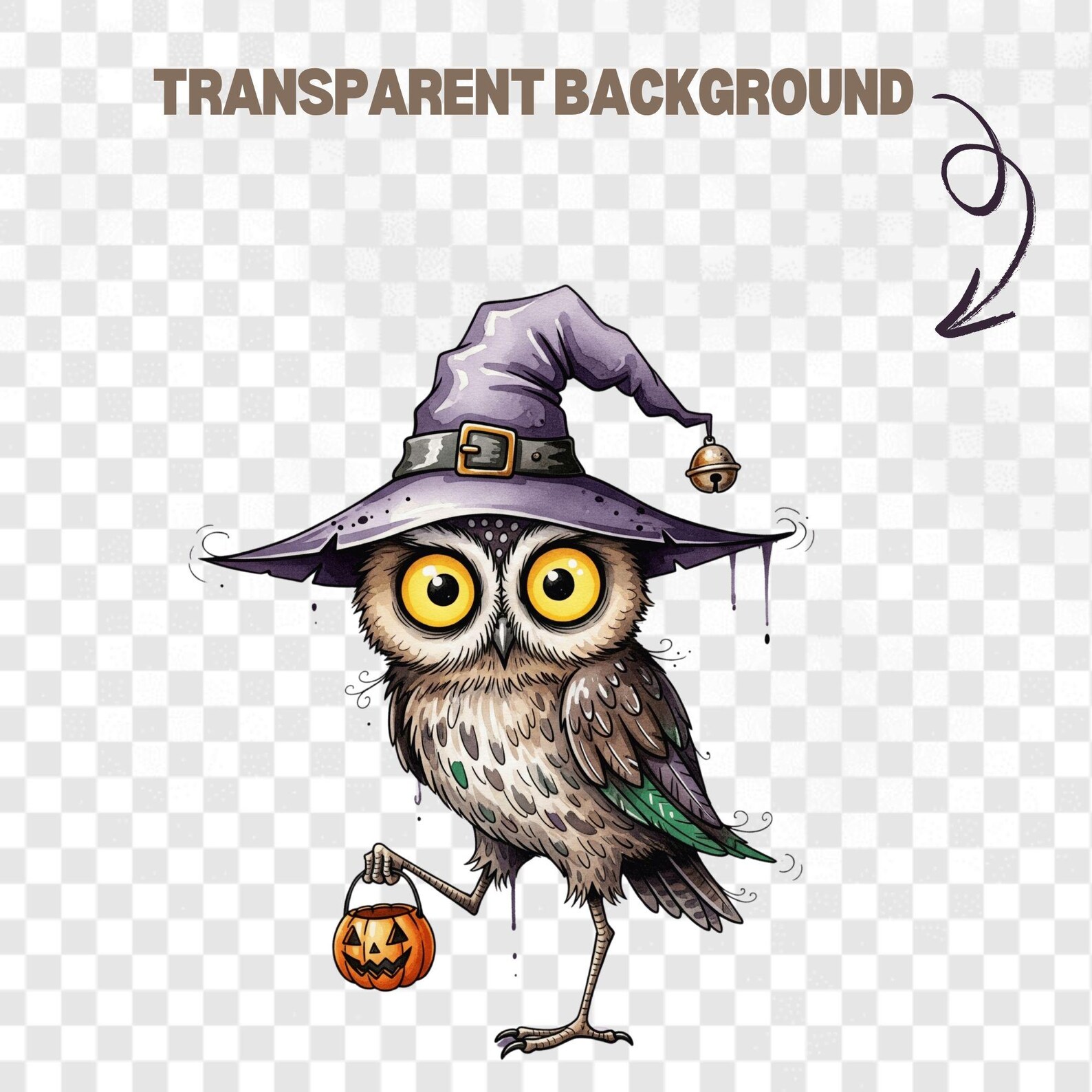 Quirky Halloween Clipart, Funny Halloween PNG, Cute Creepy PNG ...
