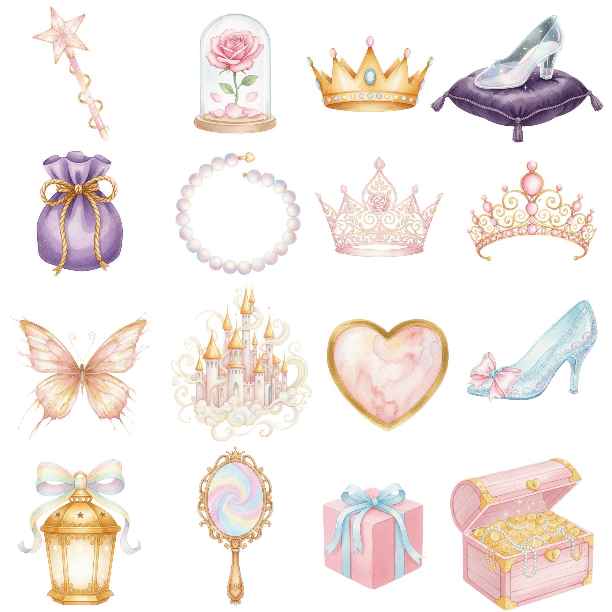 Watercolor Princess Clipart, Cute Princess, Little Princess PNG ...