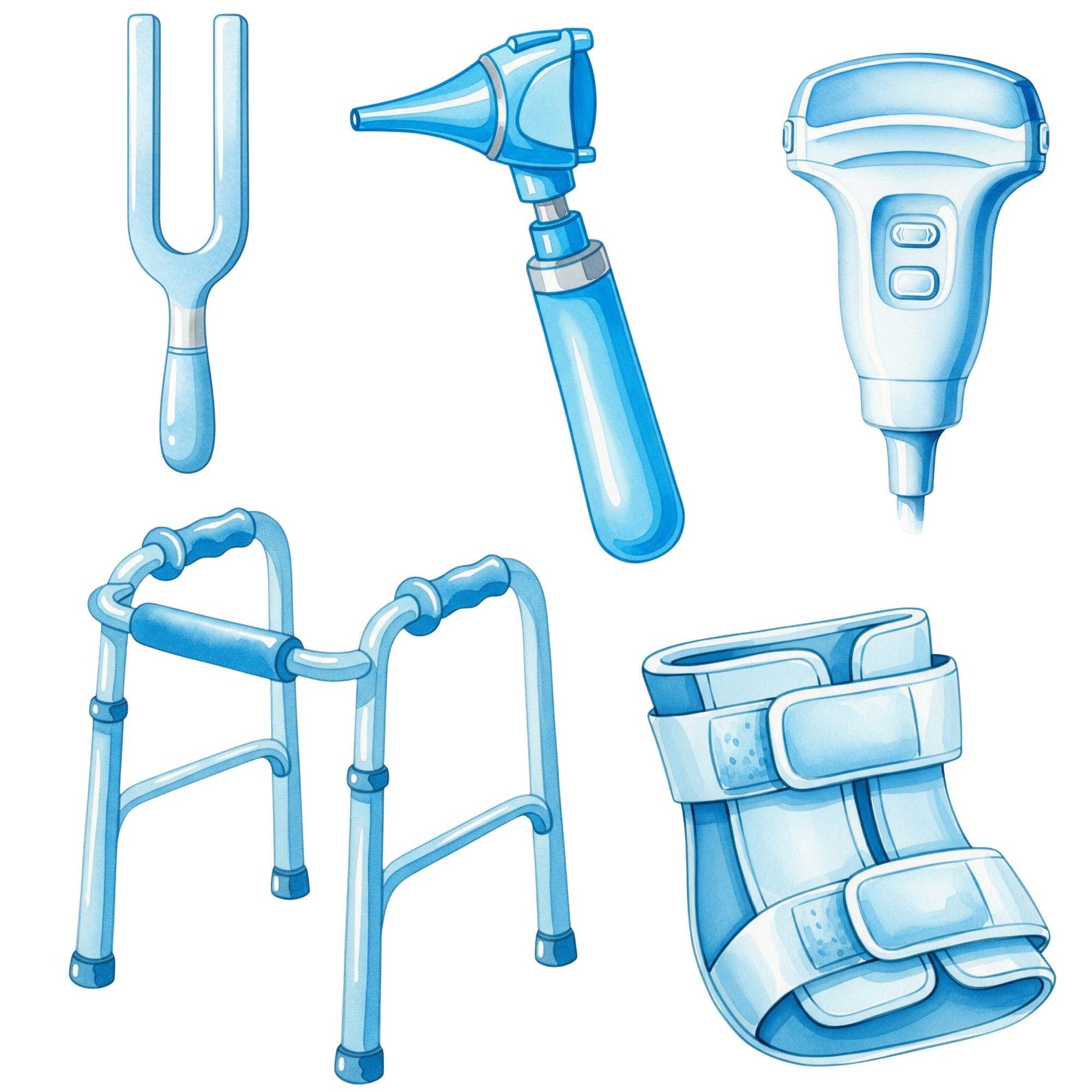 Watercolor Medical Clipart, Doctor Nurse Hospital Illustrations ...