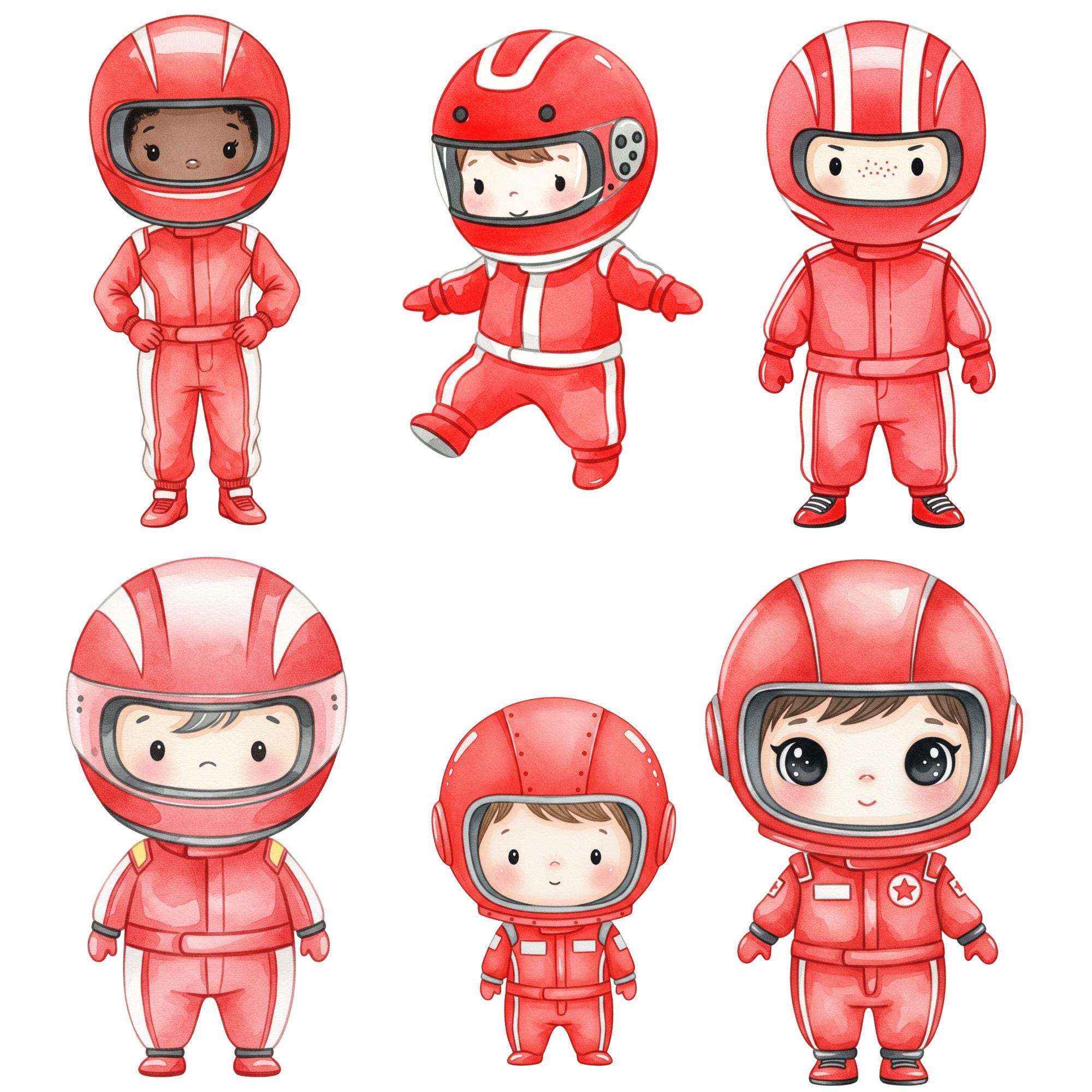 Little Racer Clipart, Red Race Car Clipart, Watercolor Red Race Car PNG ...