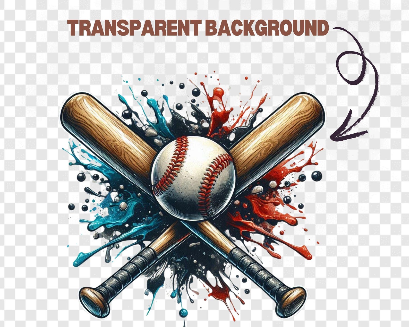 Watercolor Baseball Clipart, Sports Clipart, Softball Glove Ball Bat ...