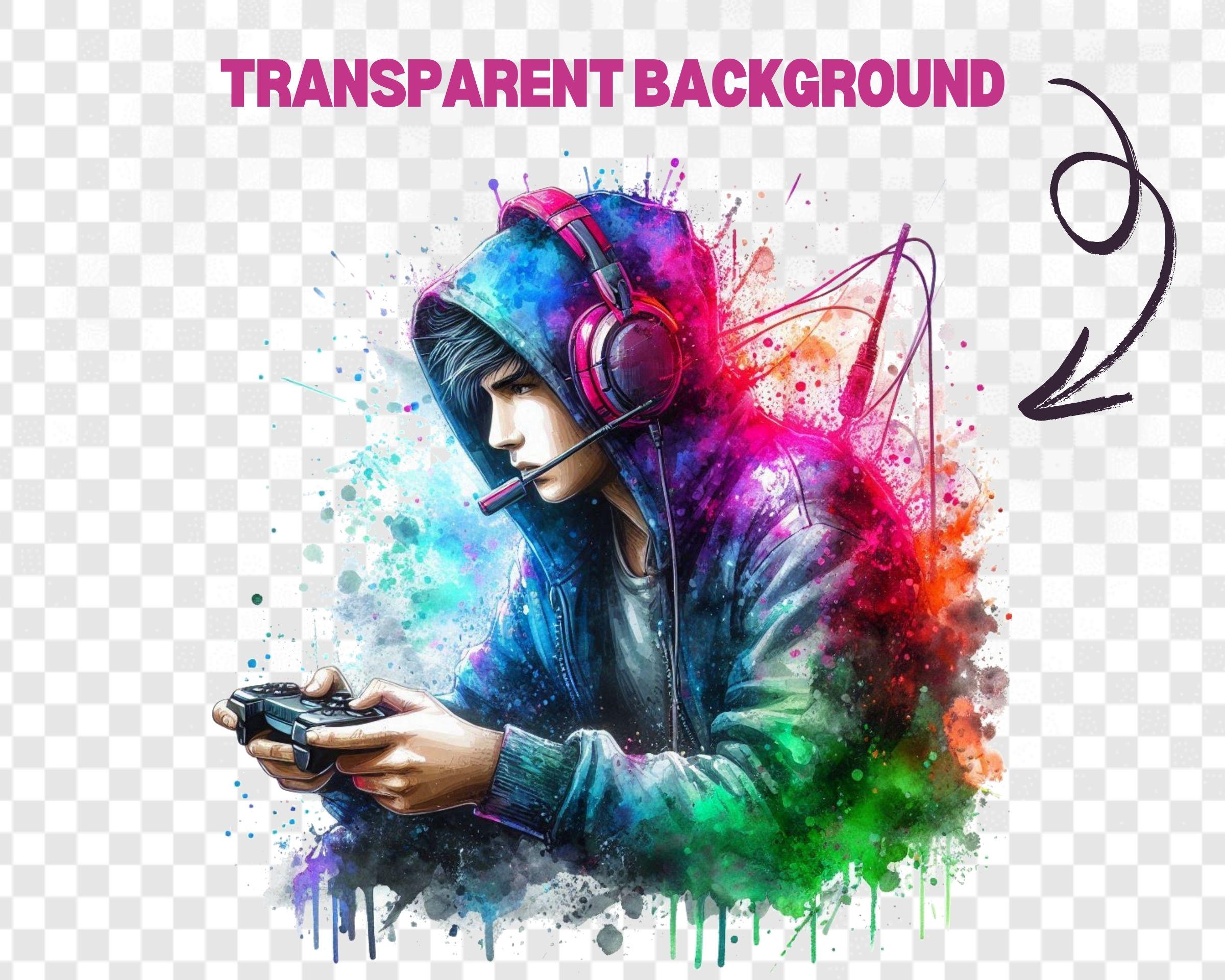 Watercolor Video Game Clipart Bundle Gaming Illustrations Game ...