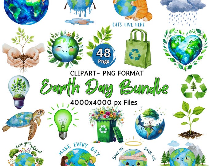 Earth Day PNG, Cute Kawaii Zero Waste Clipart, Eco Friendly Design ...