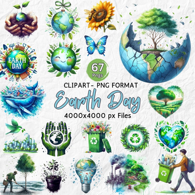 Earth Day Clip Art - Etsy