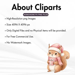 Pink Christmas Clipart, Watercolor Cute Christmas PNG, Santa, Reindeer ...