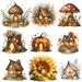 Fairy House Clipart, Toadstool Mushroom House Illustration, Watercolor ...