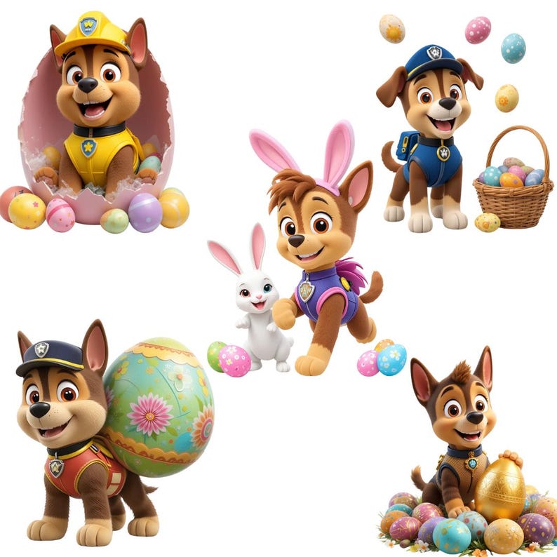 90+ PNGS Paw Patrol Easter Png, Egg Paw Patrol Easter Png, Happy Easter ...