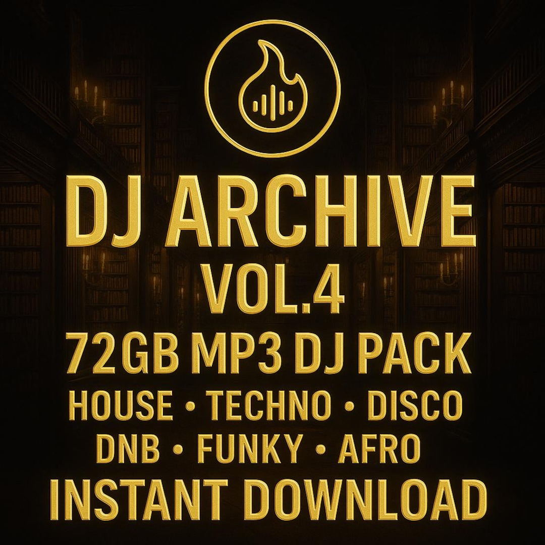 DJ Archive Vol.4 – 72GB MP3 DJ Pack | House, Techno, Disco, Dnb, Funky ...
