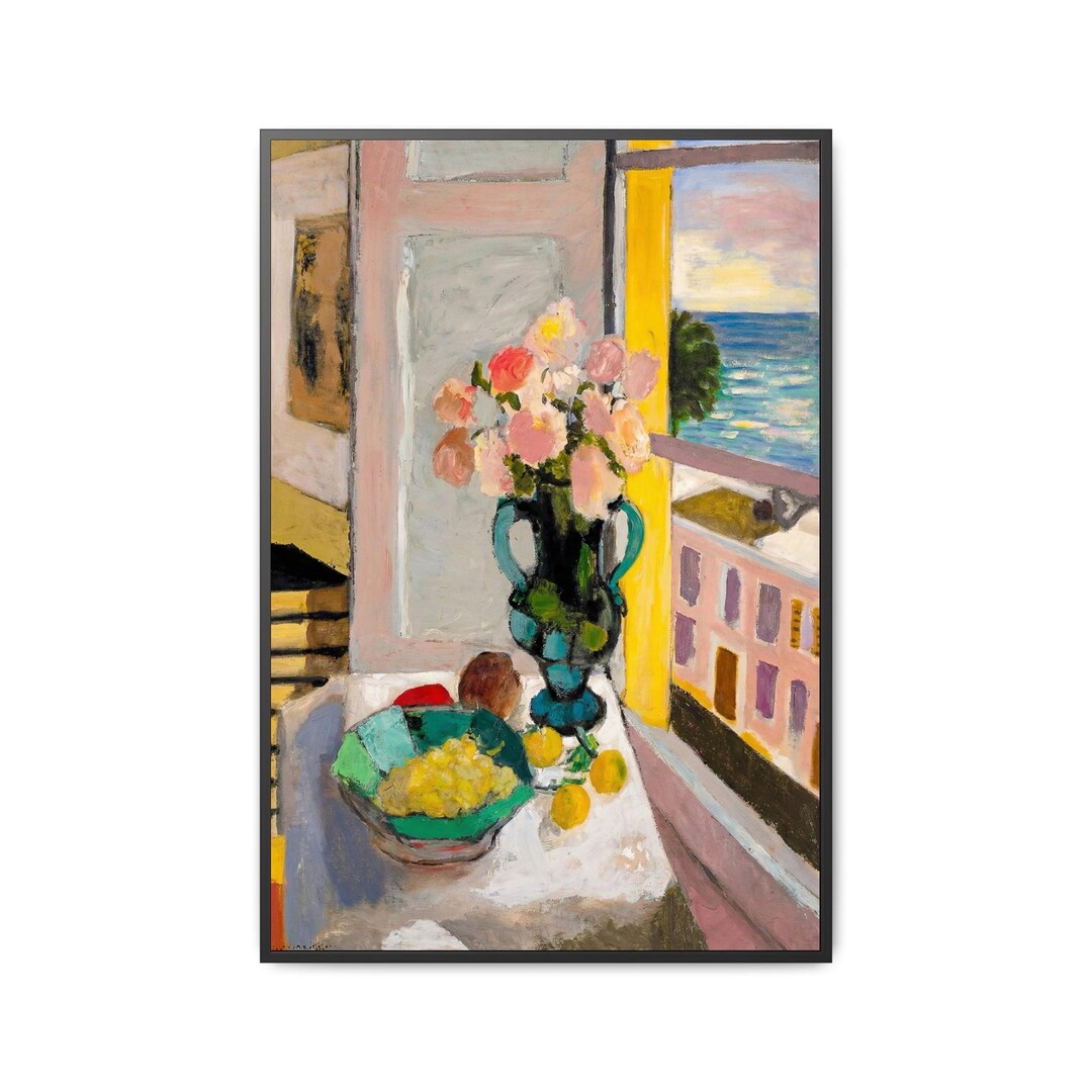 Henri Matisse Safrano Roses at the Window Fauvism Museum Quality Print ...