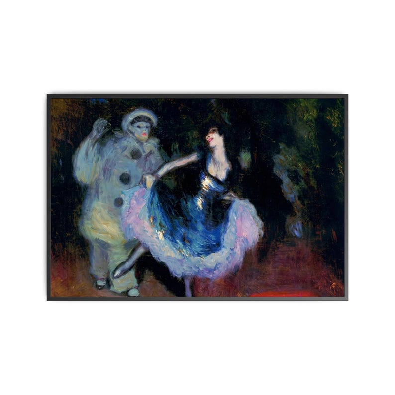 Pablo Picasso, Pierrot and Colombina 1900, Picasso Wall Art, Vintage ...