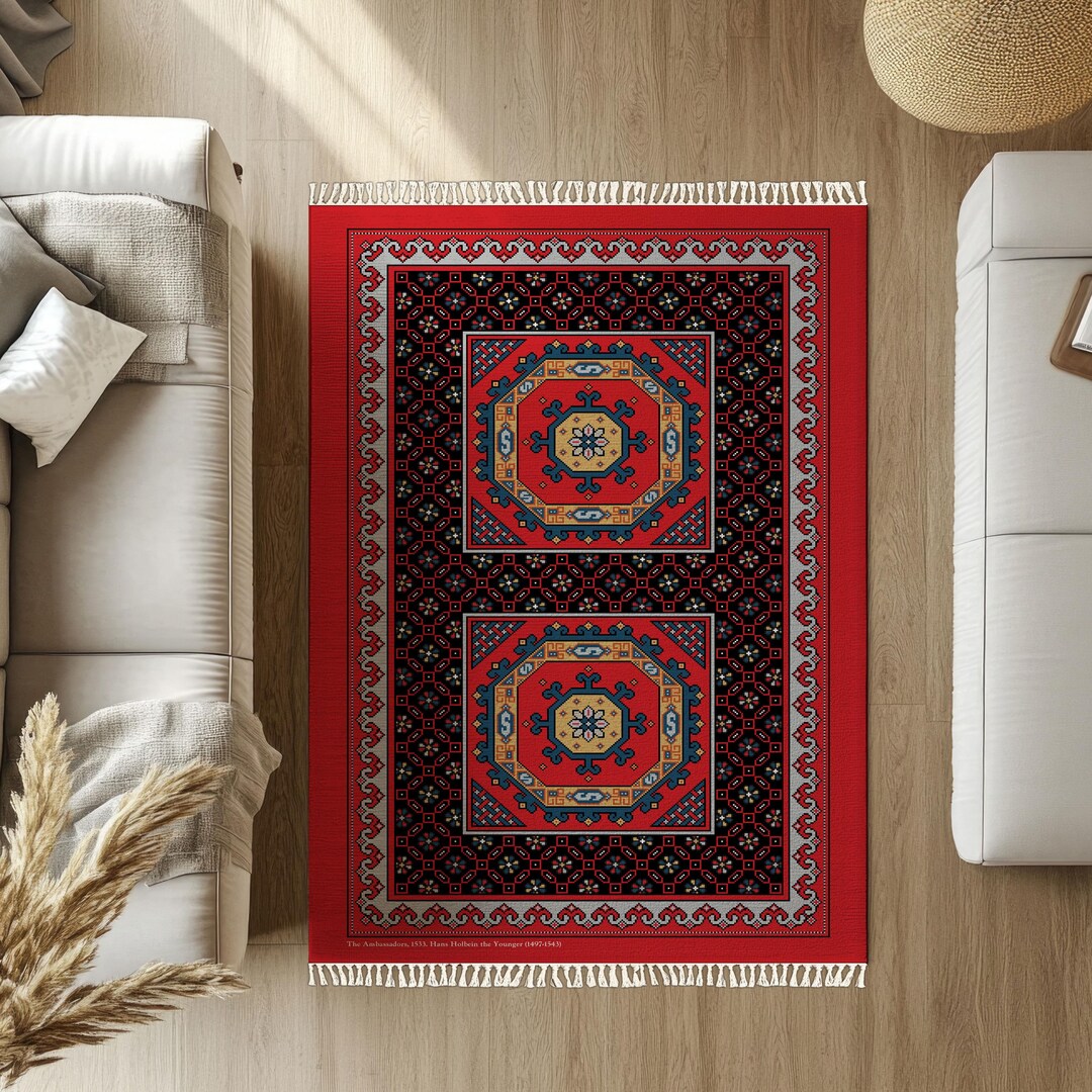 Medieval Area Rug Historical Design Renaissance Art Accent Floor ...