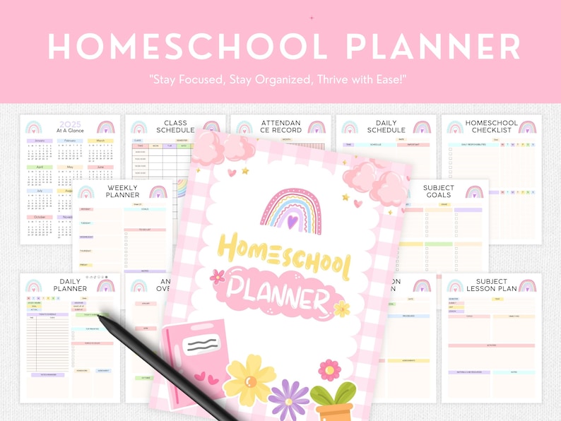 Homeschool Planner Printable, Ultimate Homeschool Planner, Homeschool ...