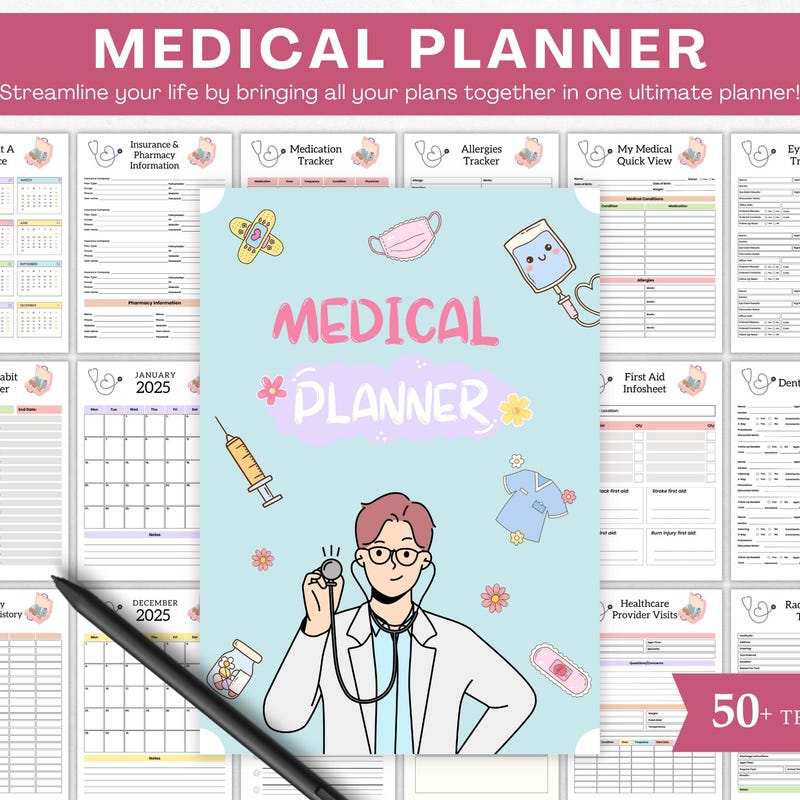 Medical Organizer Folder - Etsy