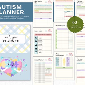 Autism Planner Template Printable, Autism Planner Adult, Autism Planner ...