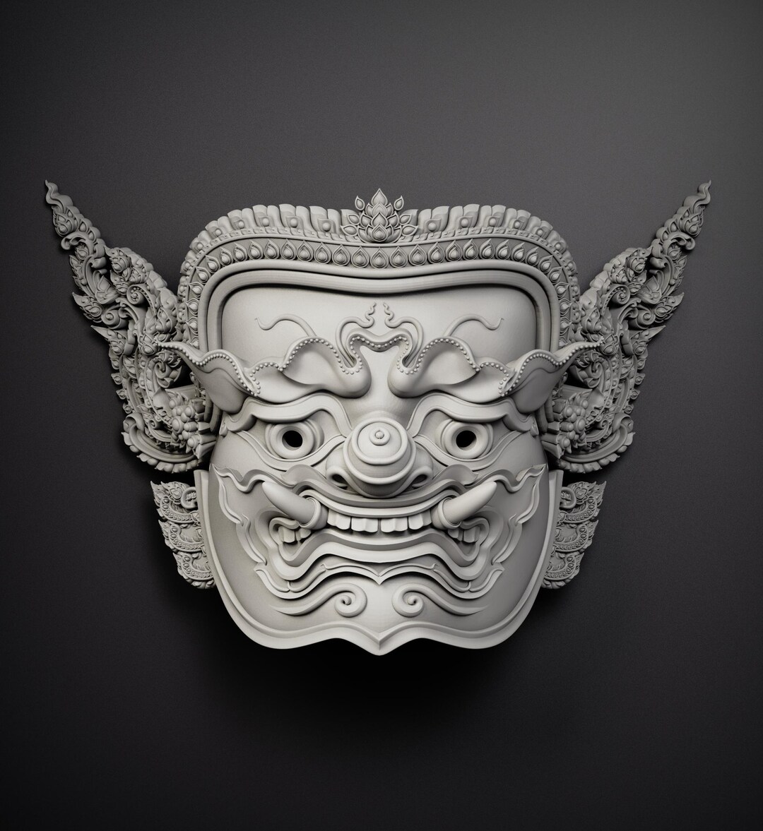 Thai Yaksha Mask STL File: 3D Printable Cosplay Prop (digital Download ...