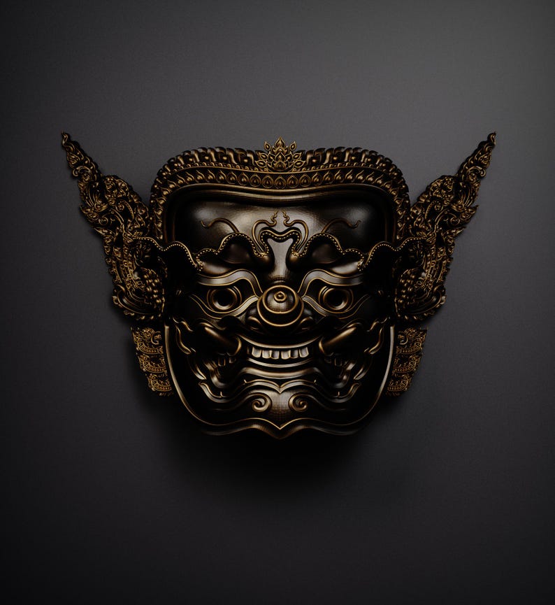 Thai Yaksha Mask STL File: 3D Printable Cosplay Prop (digital Download ...