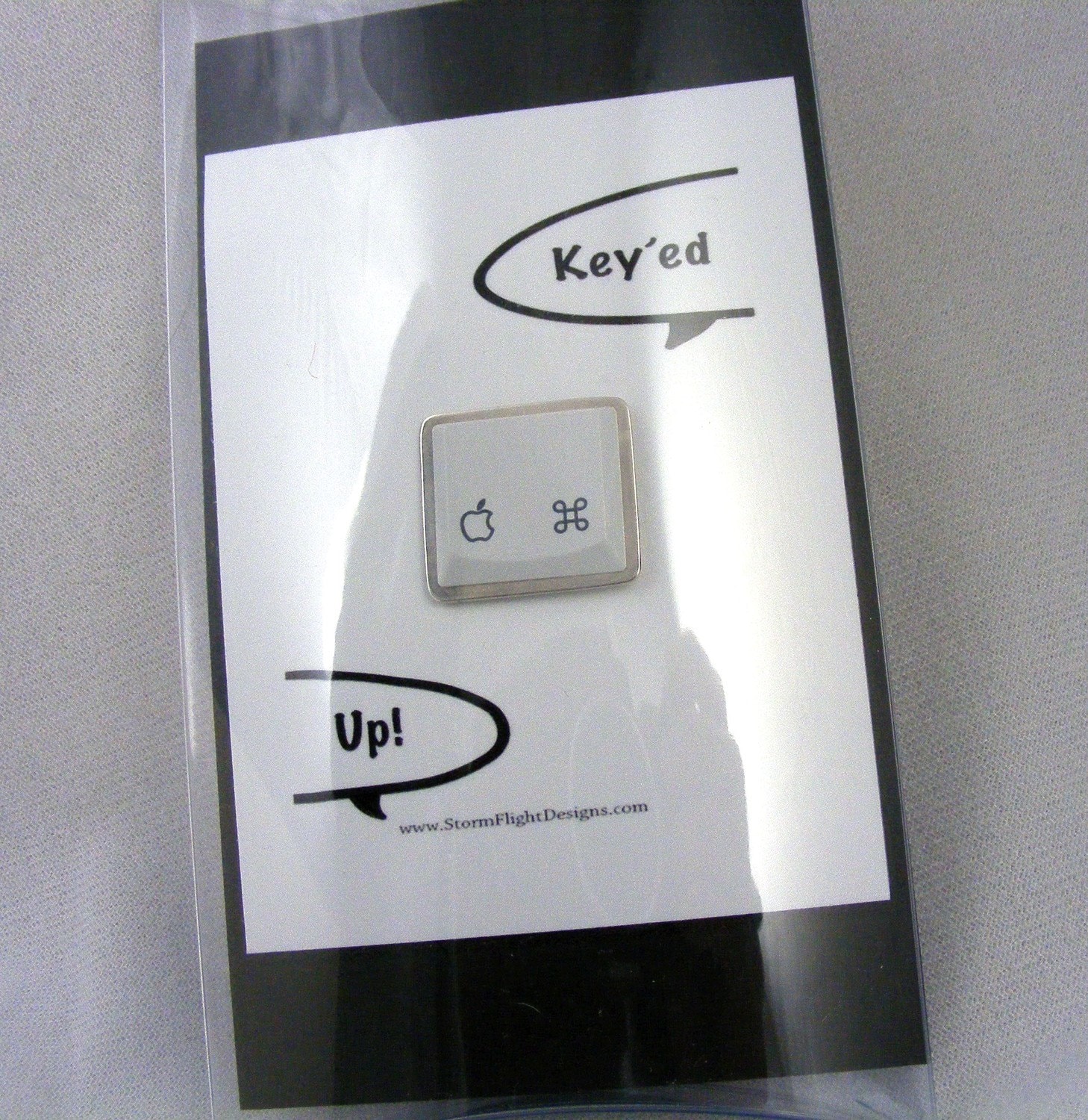 Apple Command Key Cuff Links - Sterling Silver Plated, Recycled,white ...