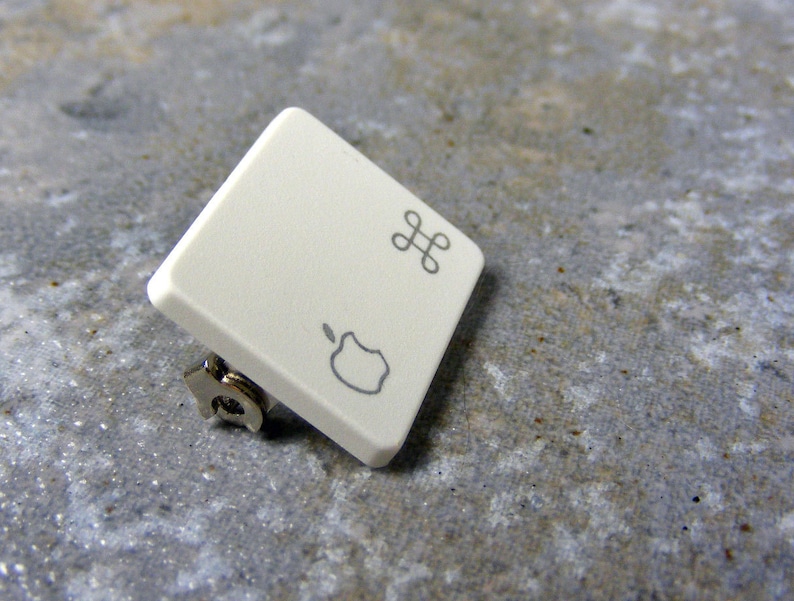 Apple Command Key Pin Recycled Mac Keyboard Key Jewelry - Etsy