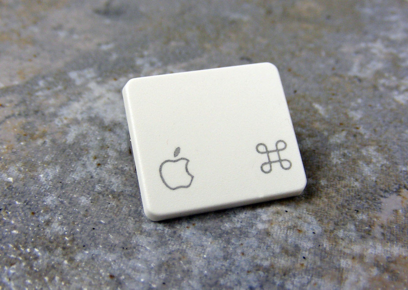 Apple Command Key Pin Recycled Mac Keyboard Key Jewelry - Etsy Sweden