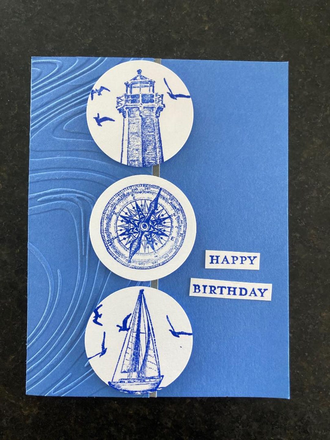 Nautical Birthday Card. Guy/boy Birthday Card. Unique Birthday Card ...