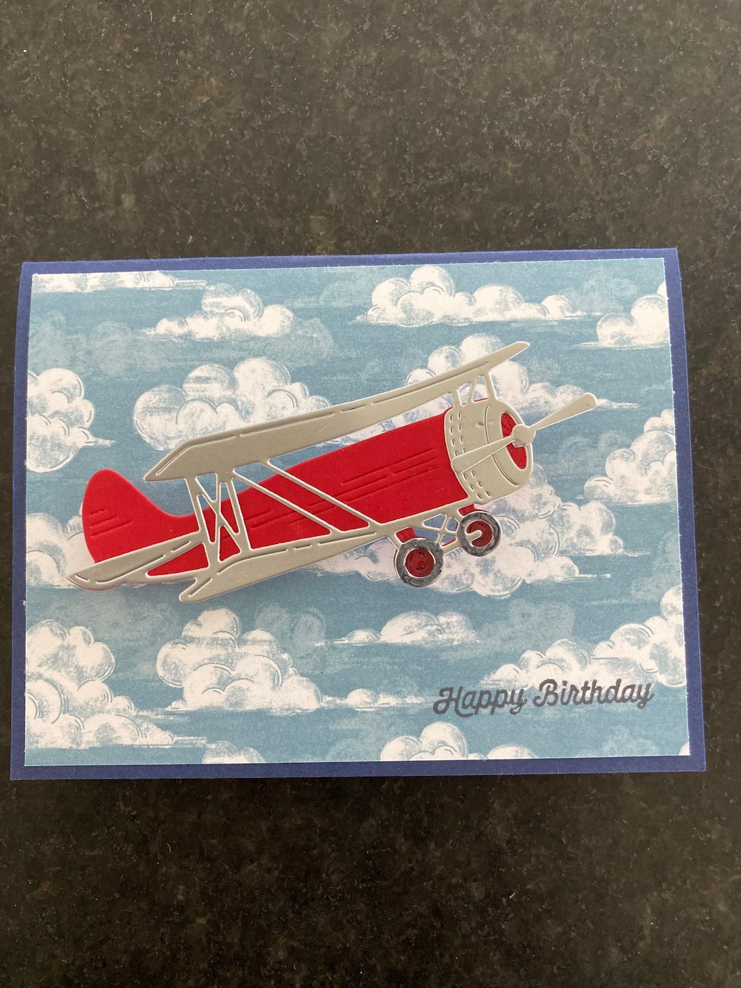 Airplane Birthday Card. 3D Guy/boy Birthday Card. Aviation Birthday ...
