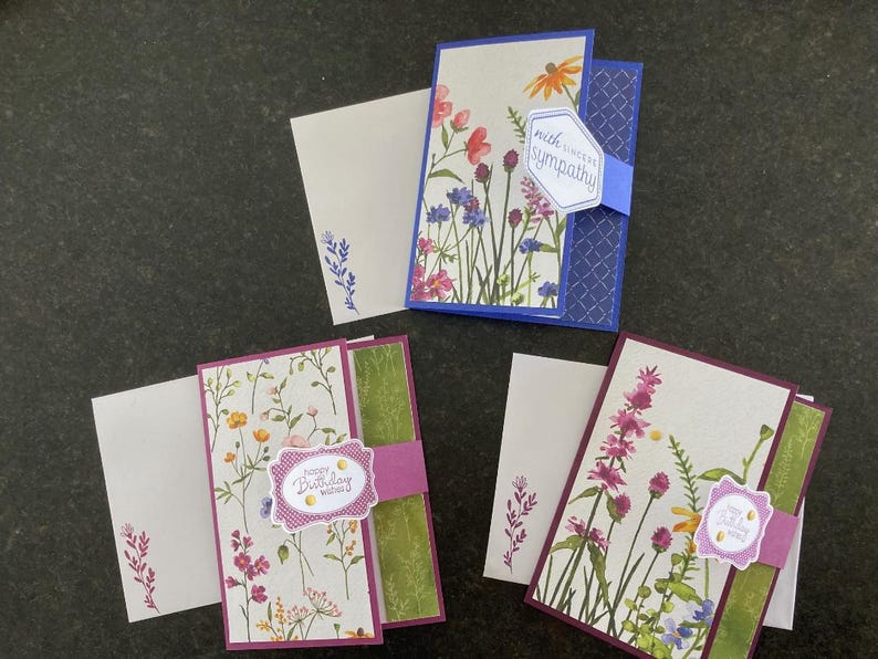3 Pack Greeting Cards. Birthday Cards. Sympathy Card. Unique Cards ...