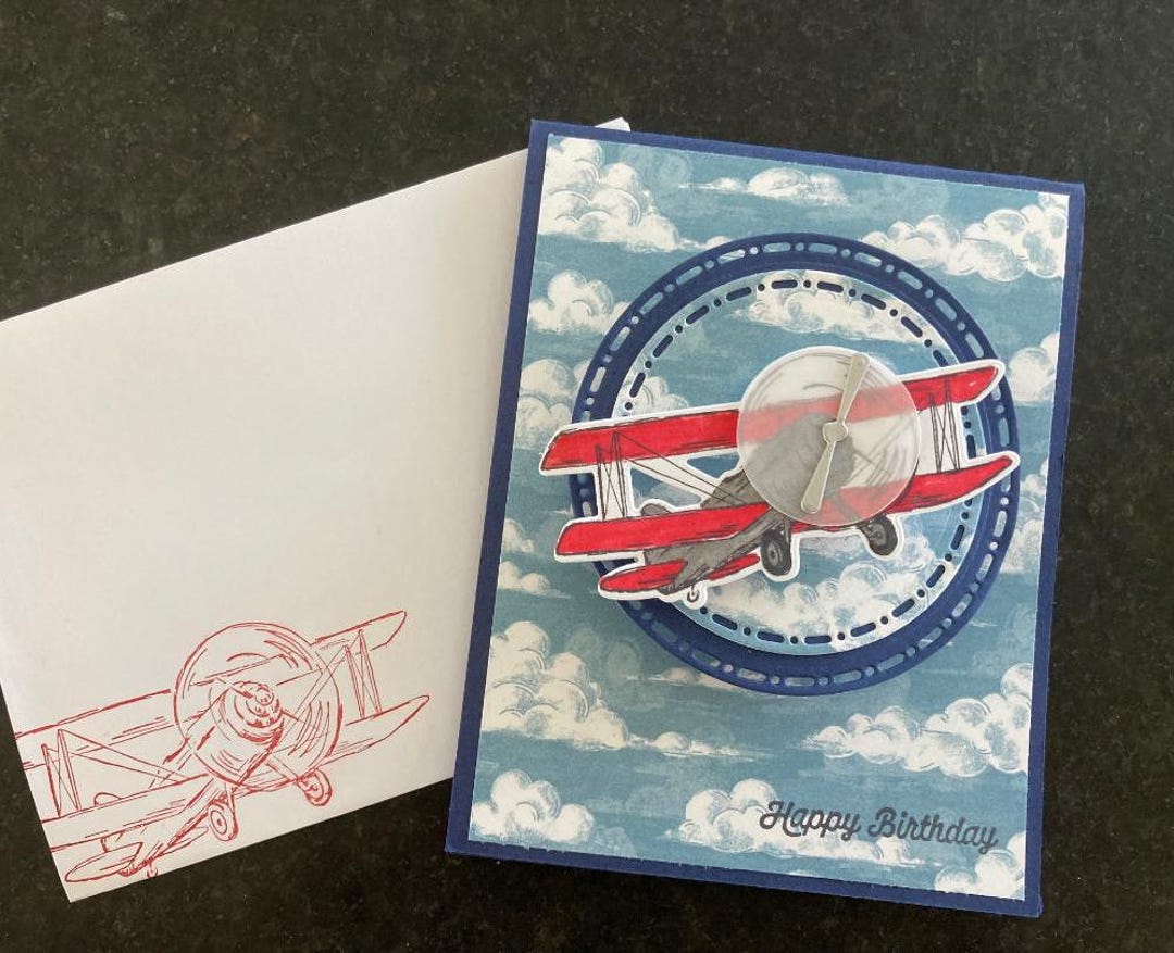Airplane Greeting Card. 3D Birthday Card. Birthday Card. Greeting Card ...