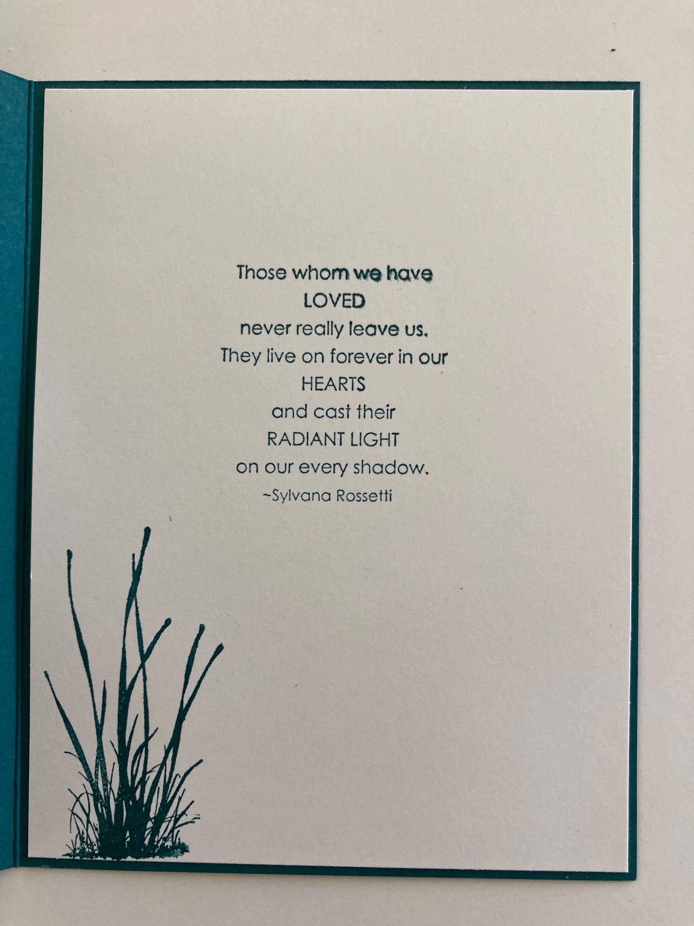 Sympathy Card. Grief Card. Unique Cards. Handmade Card. Greeting Cards ...