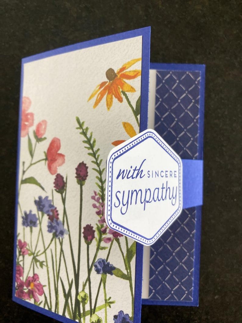 Sympathy Card. Unique Cards. Floral Cards. Matching Envelopes. Greeting ...