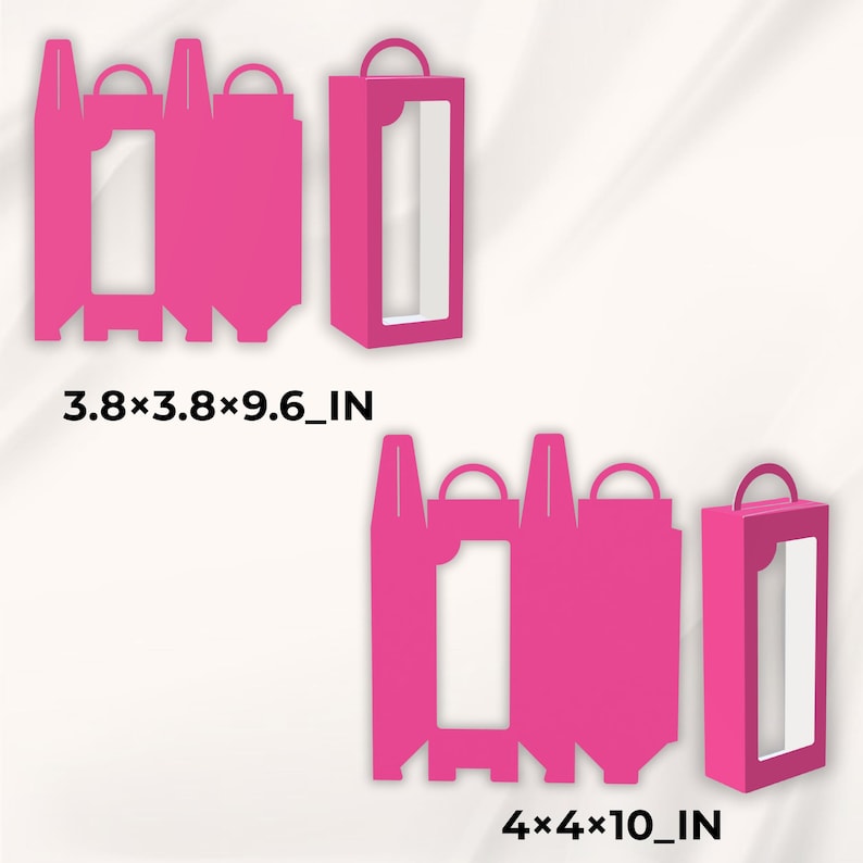 Tall Gable Box Template, Tall Gable Box Mockup, Doll Box, Tall Gift Box ...
