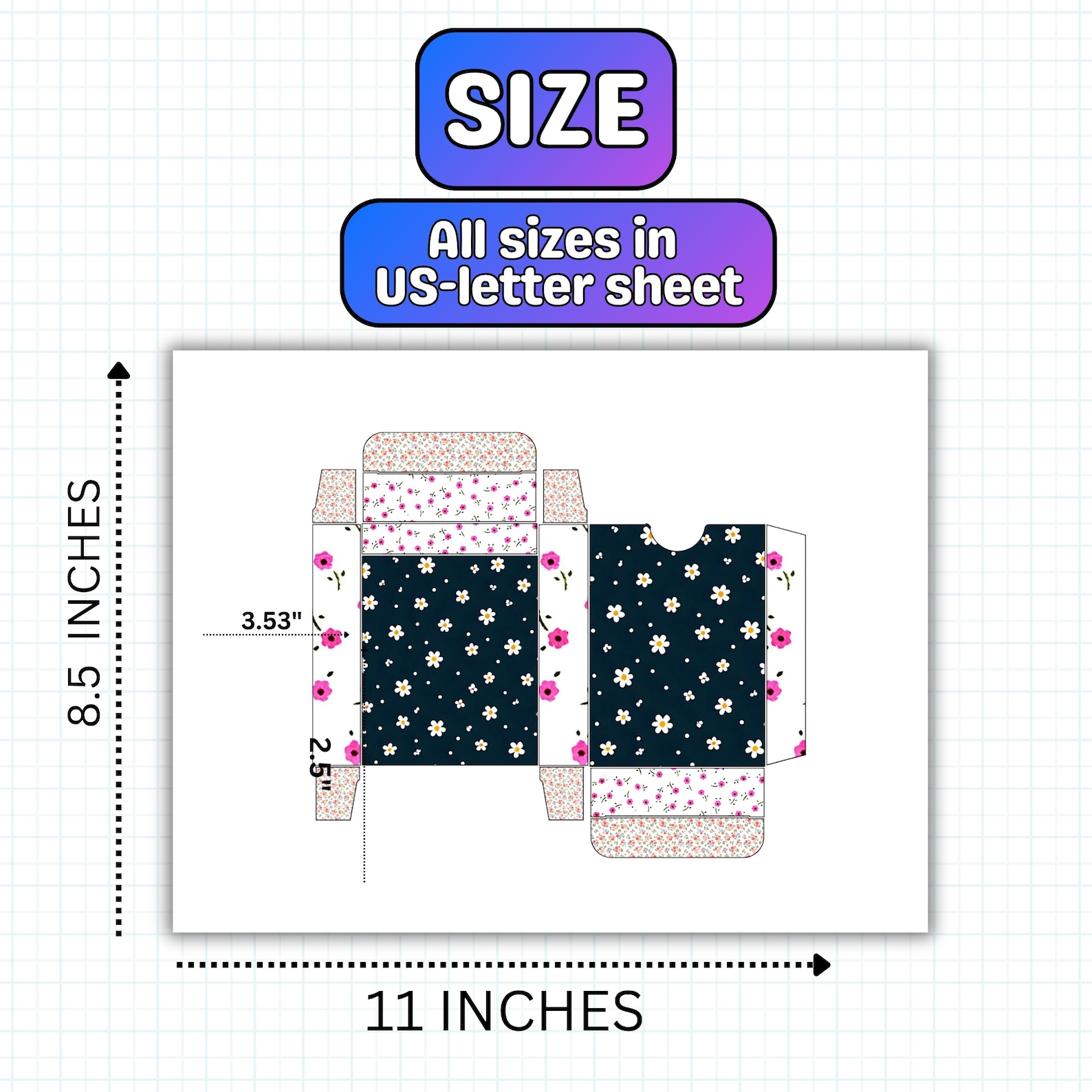 Editable Playing Card Box Template, Custom Blank Card Box Template ...