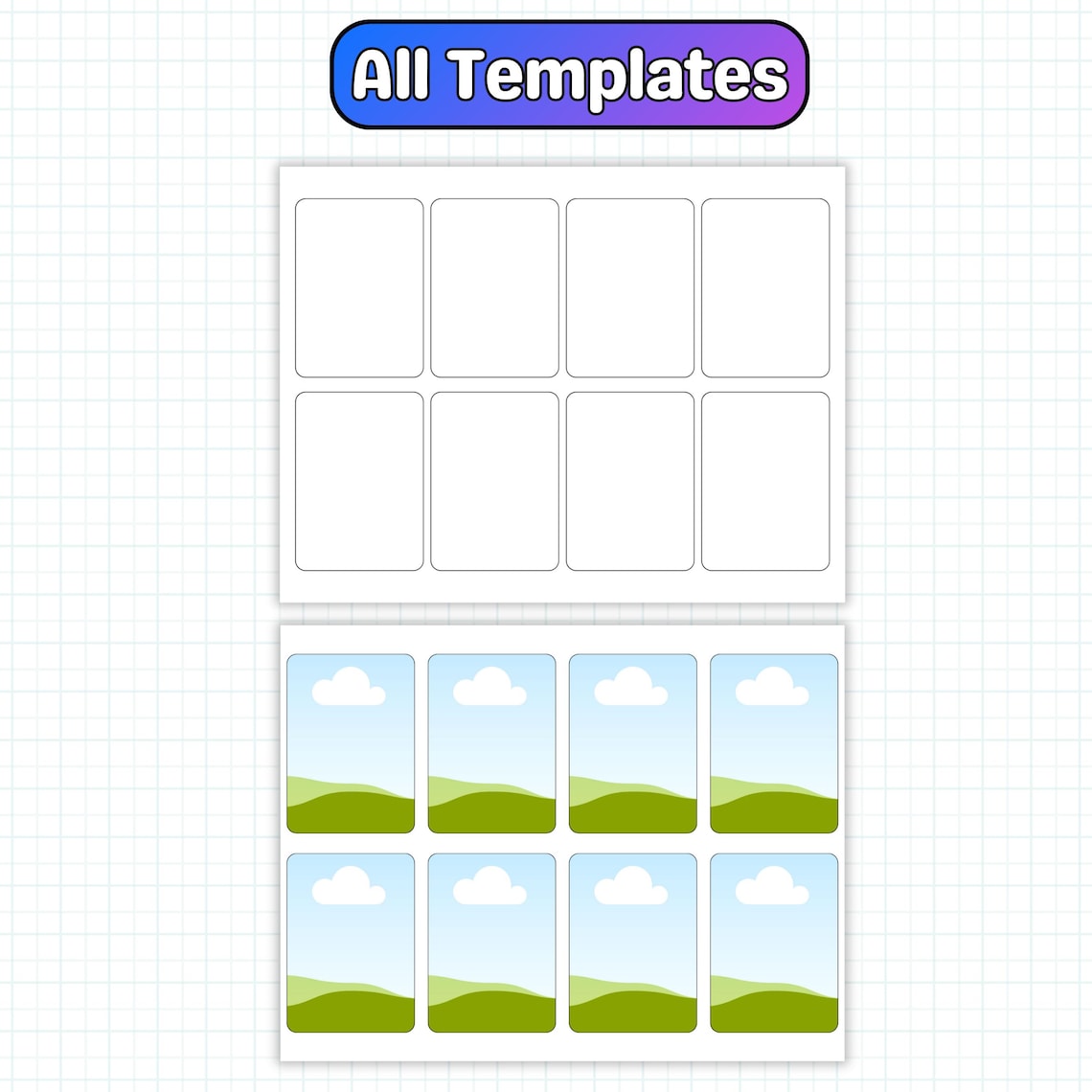 DIY Playing Card Templates, Printable Poker Cards, Blank Playing Cards ...