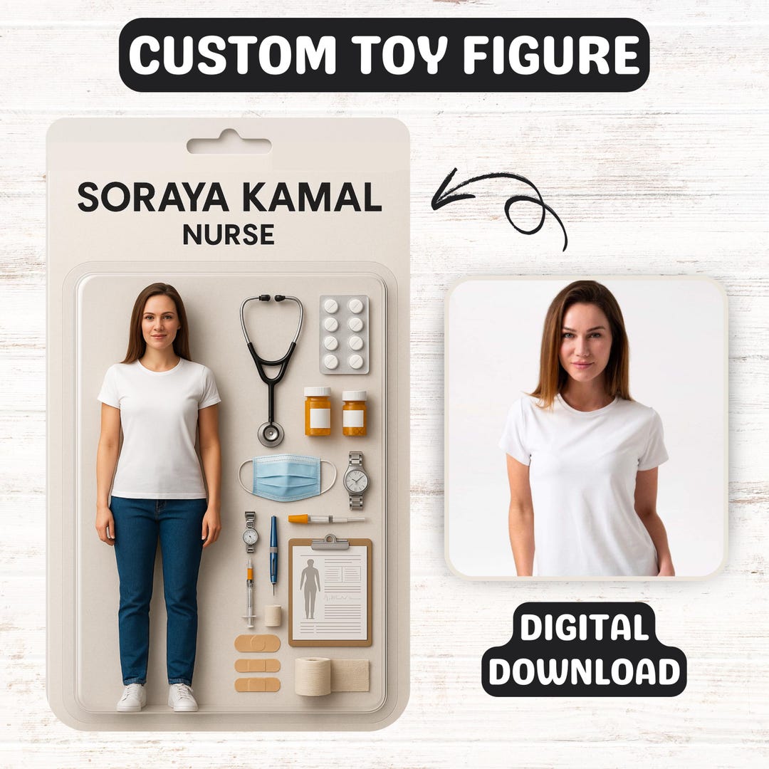 Custom Digital Action Figure Portrait, Personalized Toy Design, Unique ...