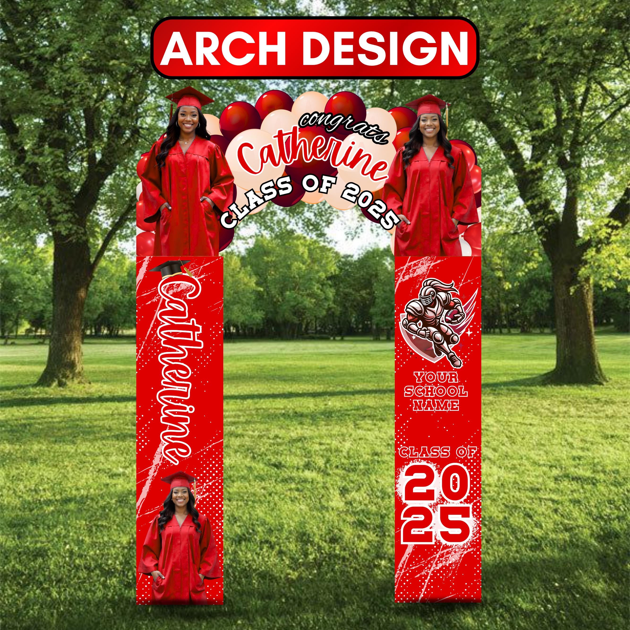 Graduation Arch Decor and Mockup, Party Entryway, Arch Mockup Template ...