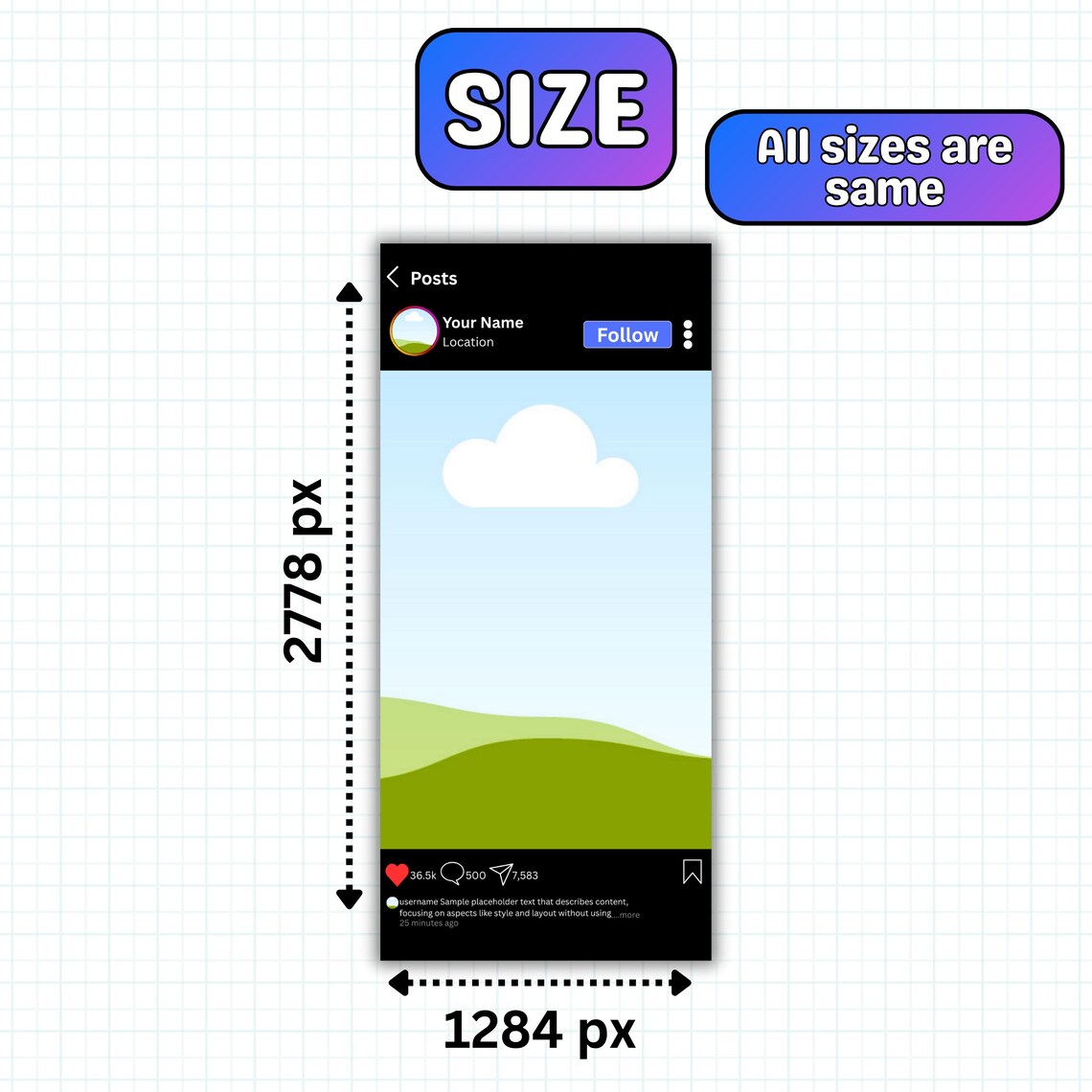 Instagram Mockup Templates, Editable 2025 Instagram Profile Interface ...