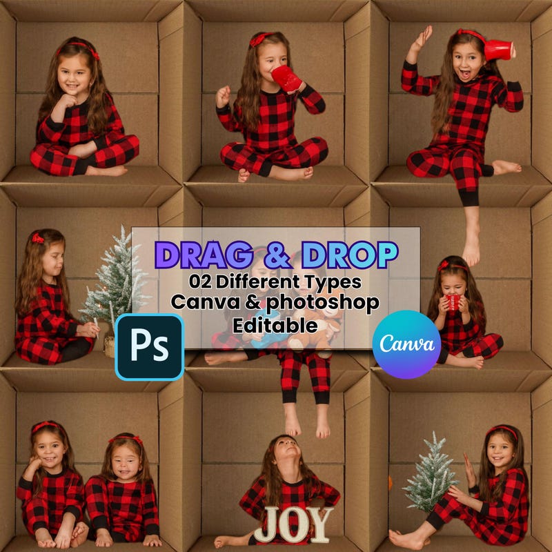 Cardboard Photo Grid - Etsy