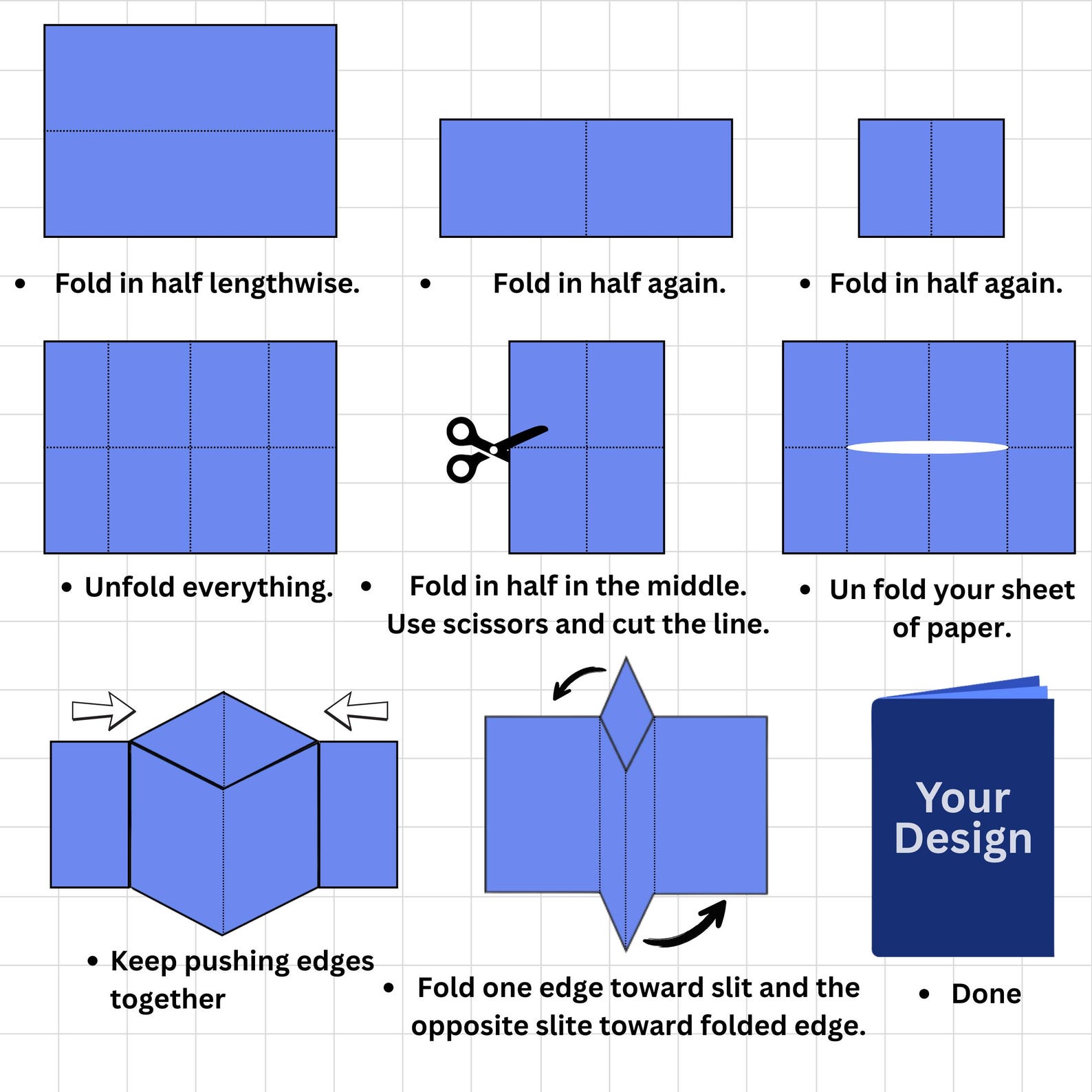 Booklet Canva Template, DIY Booklet, Fold Book Pattern, Kids Activity ...