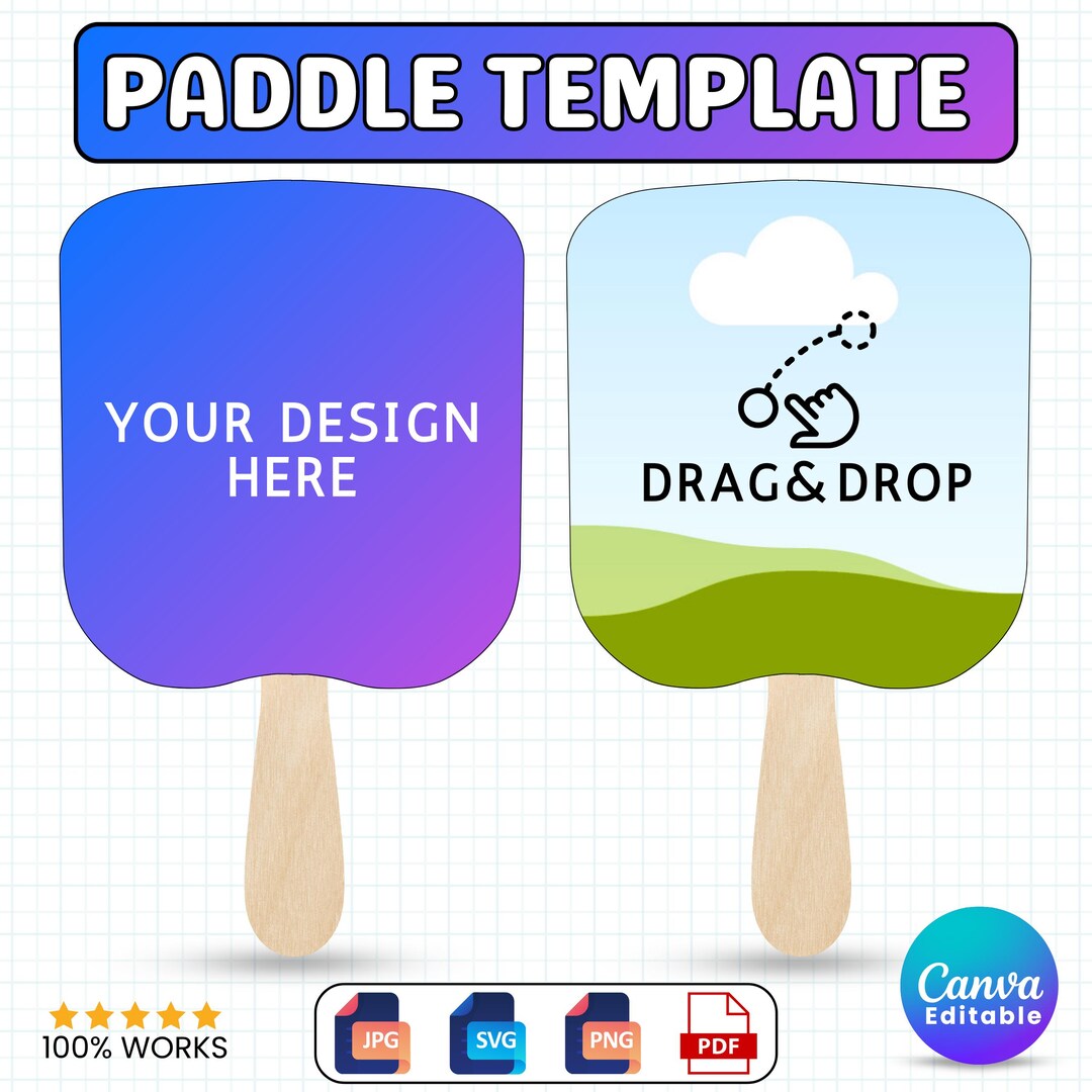 Fan Template Svg, Paddle Fan Template, Church Fan Template, Wedding ...