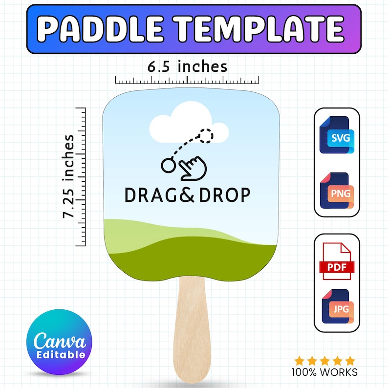 Fan Template Svg, Paddle Fan Template, Church Fan Template, Wedding ...